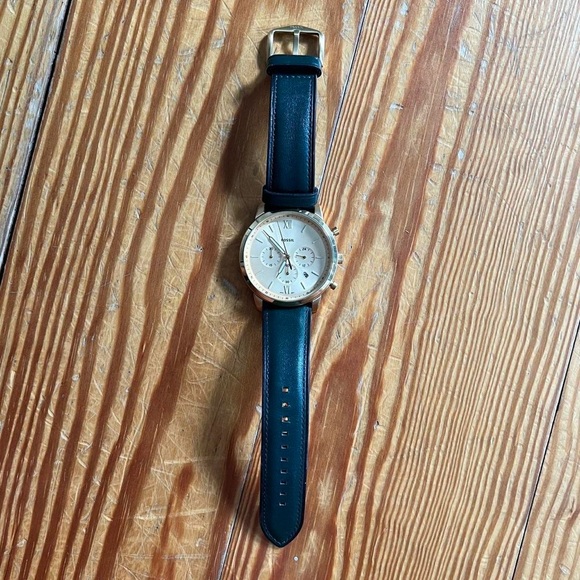 Fossil | Accessories | Fossil Mens Neutra Chronograph Gold Dial Green ...